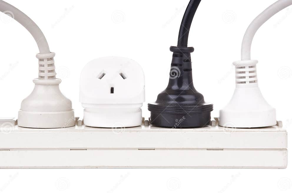 Power Cords Isolated stock photo. Image of black, metal - 28799036