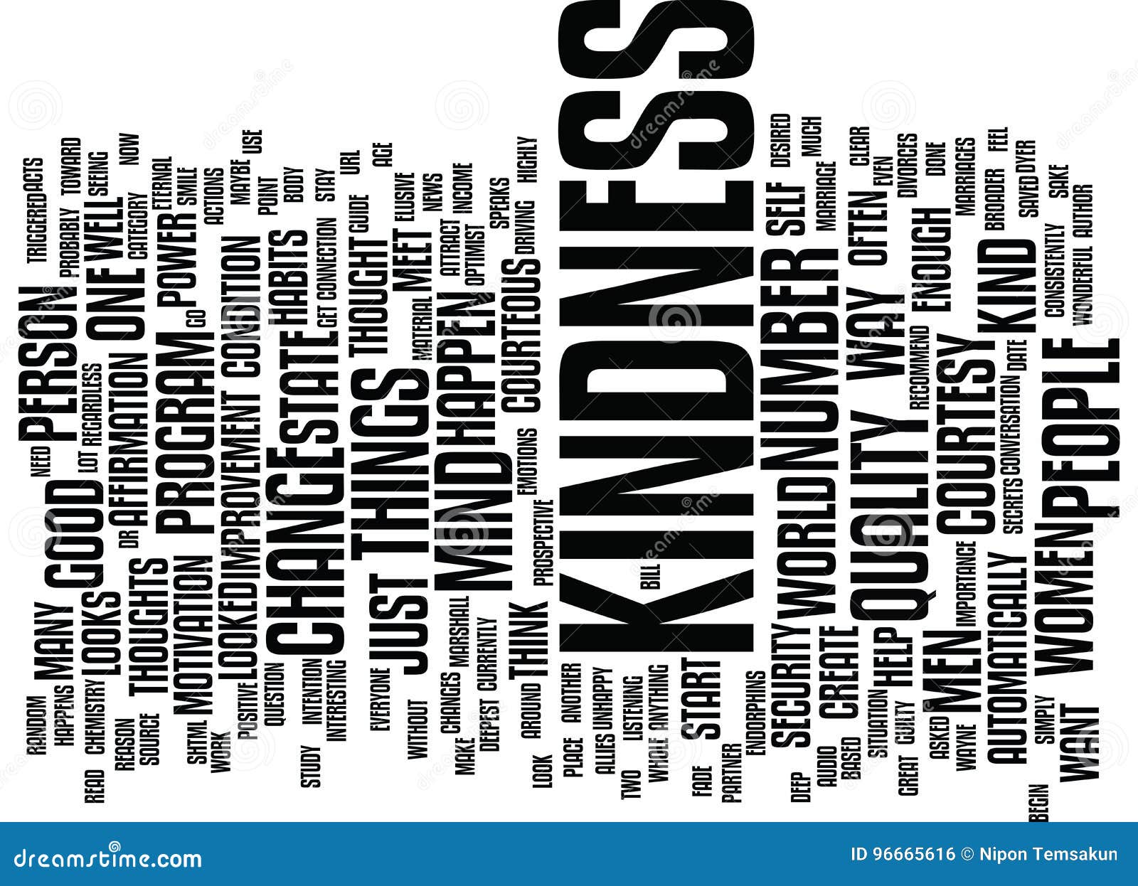 The Power of Courtesy and Kindness Text Background Word Cloud Concept ...
