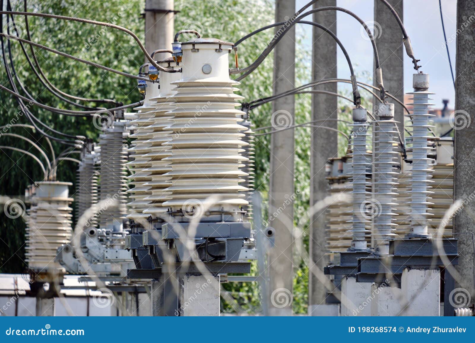 Current Transformer 110 KV High Voltage Substation Stock Photography ...
