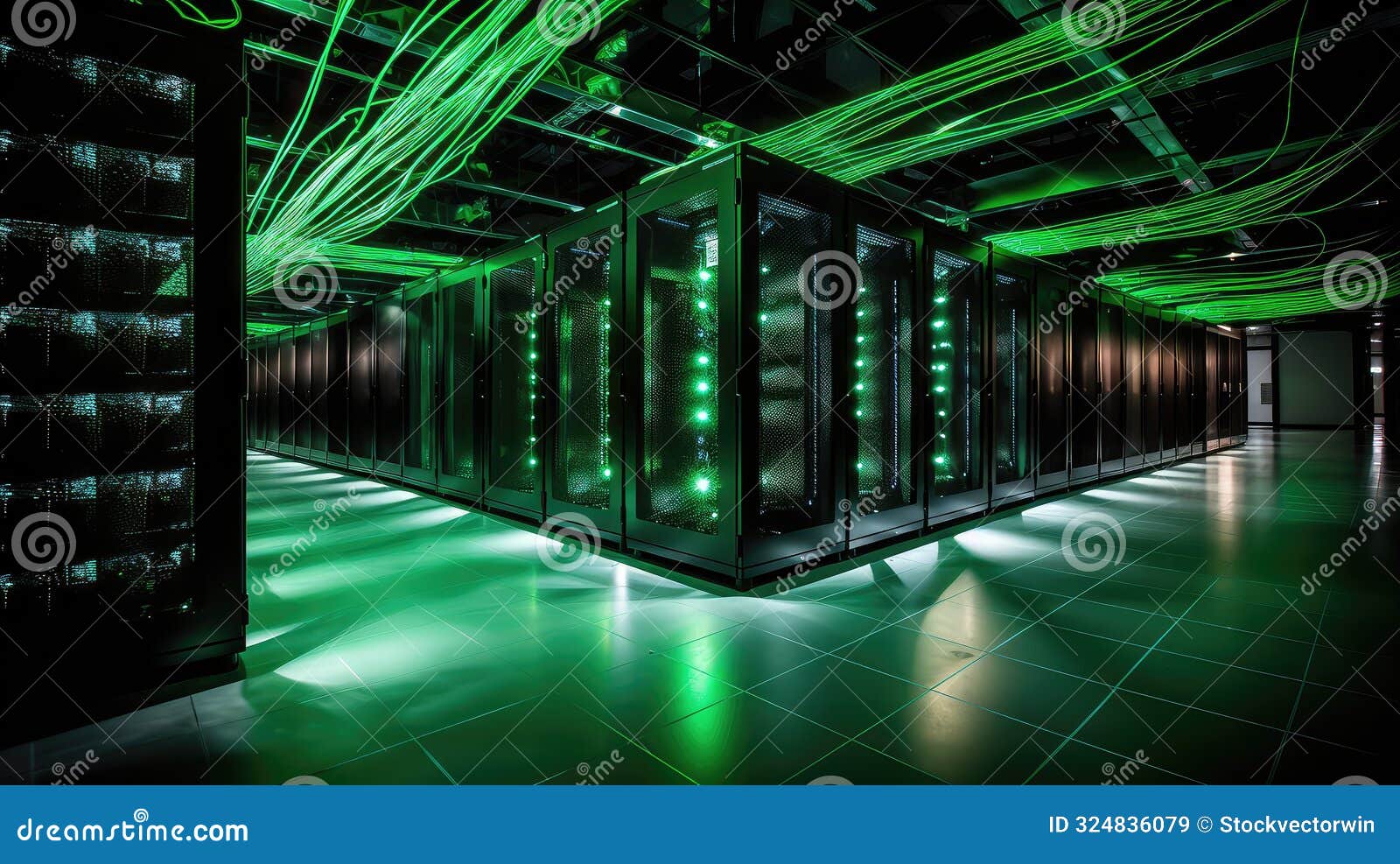 Power data center light stock illustration. Illustration of ...