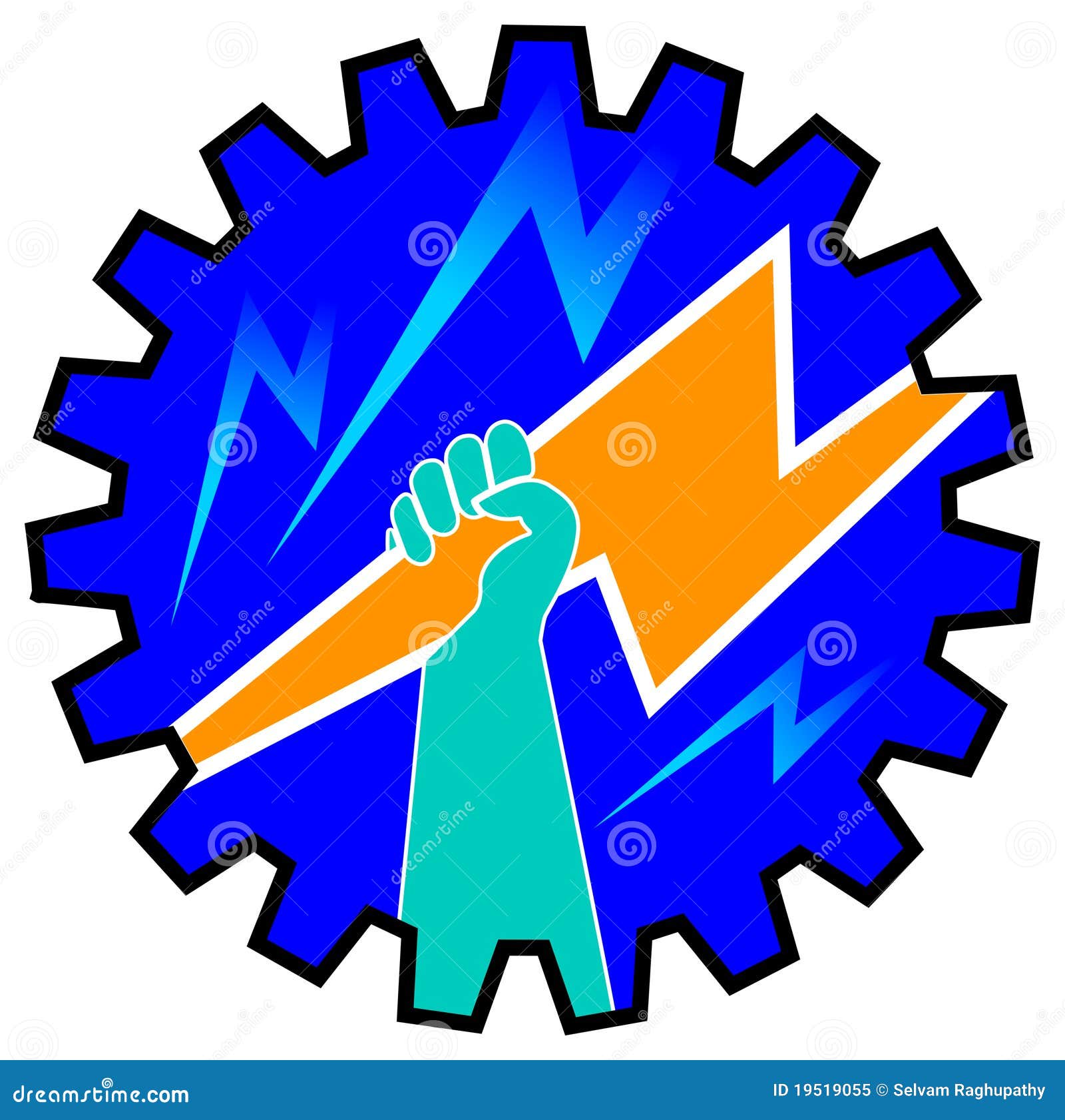 Power design stock vector. Illustration of generated - 19519055