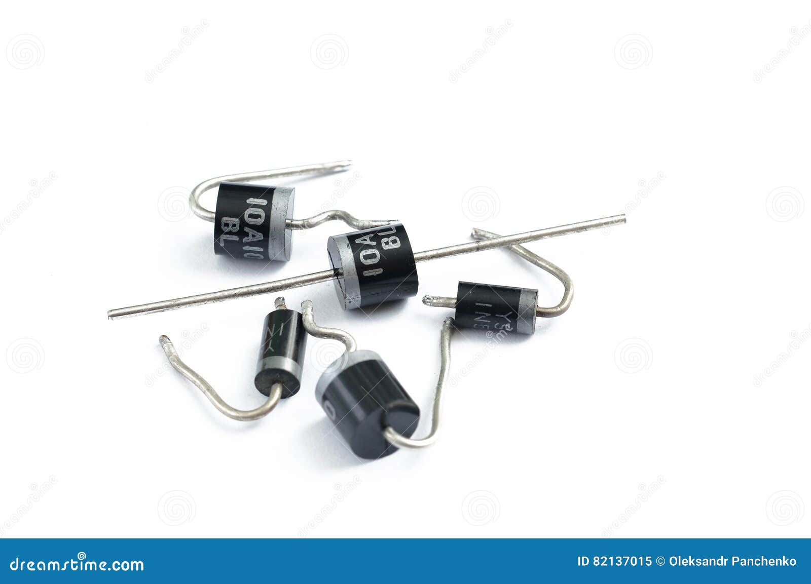 Rectifier Diodes Heap. Vintage Electronic Components Of Old Circuits ...