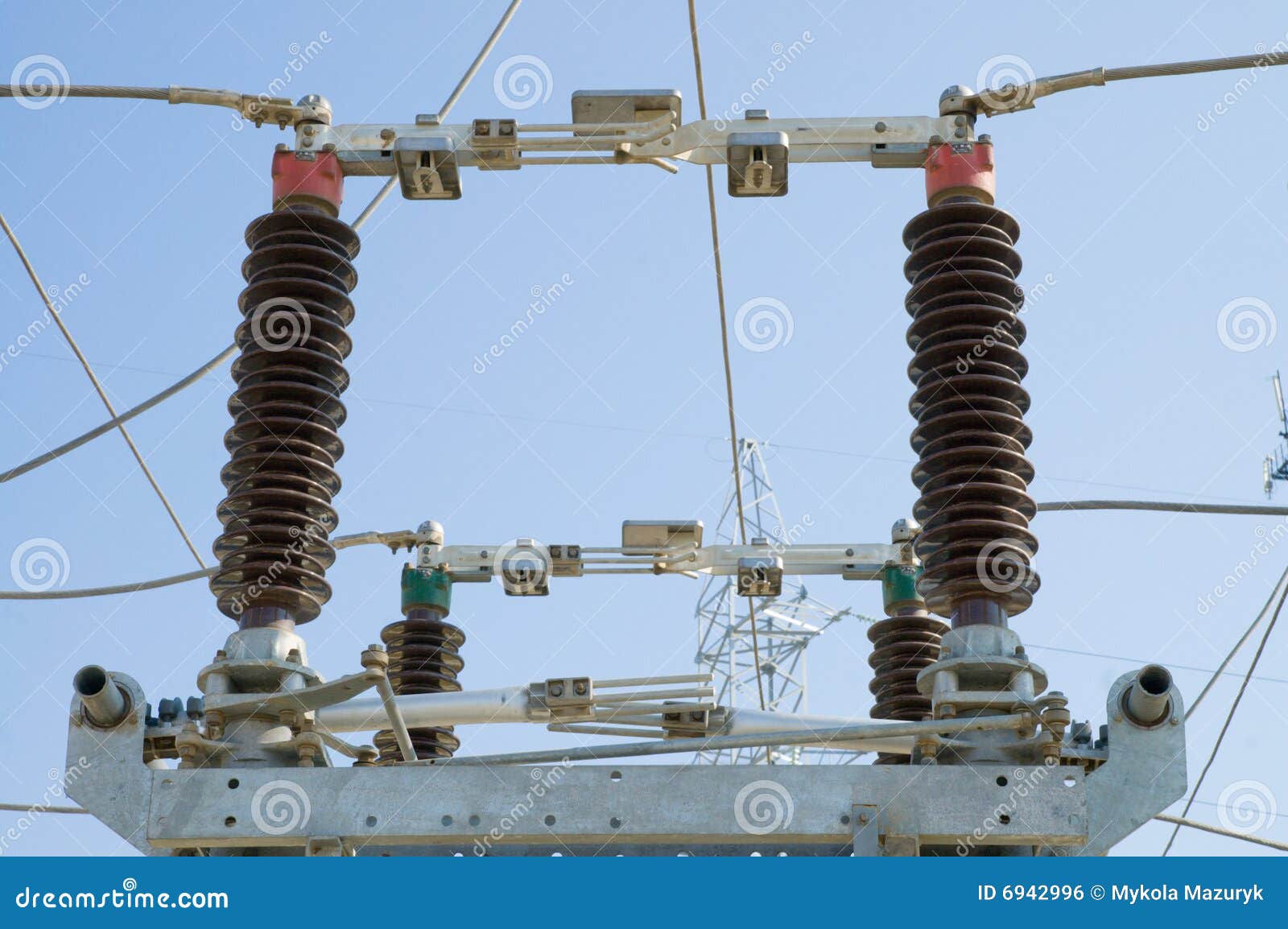 Power disconnector stock photo. Image of insulators, lines - 6942996