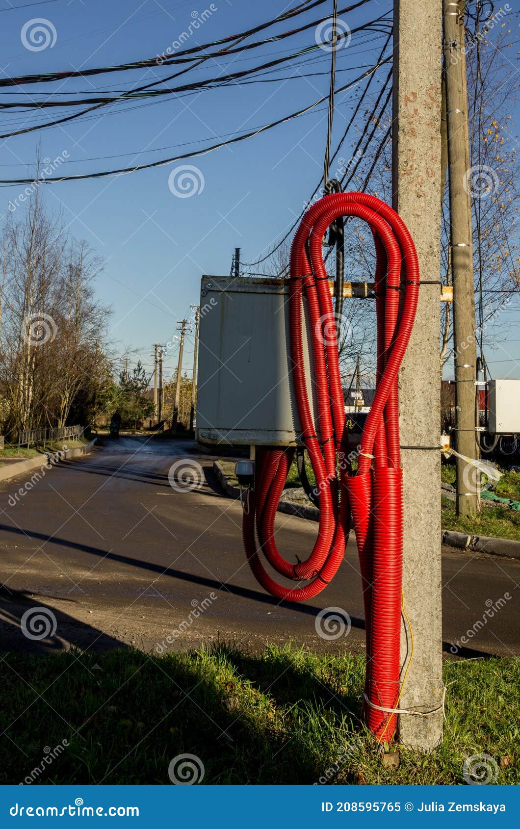 Power Distribution Boxes of Electrical Current. Transformer Vault Stock ...