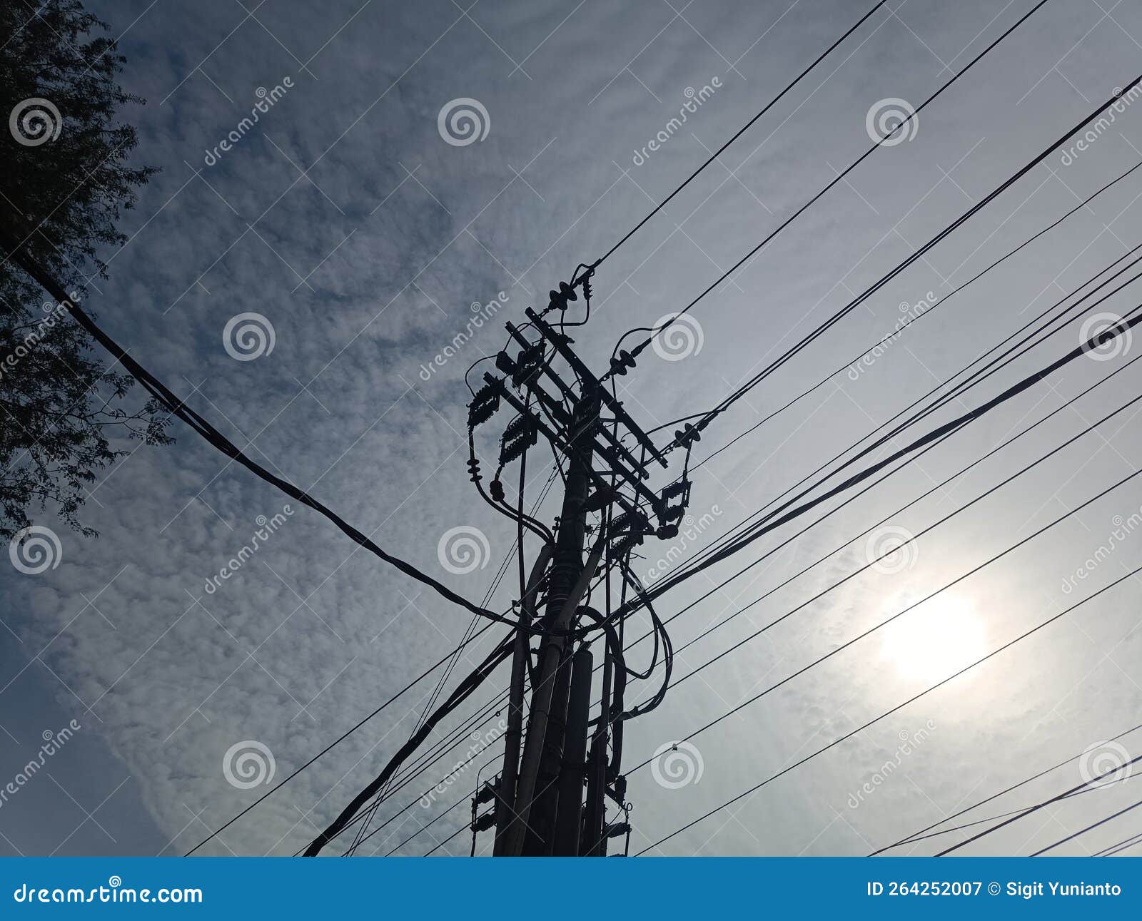 Power Distribution Network in Indonesia Stock Image - Image of channel ...