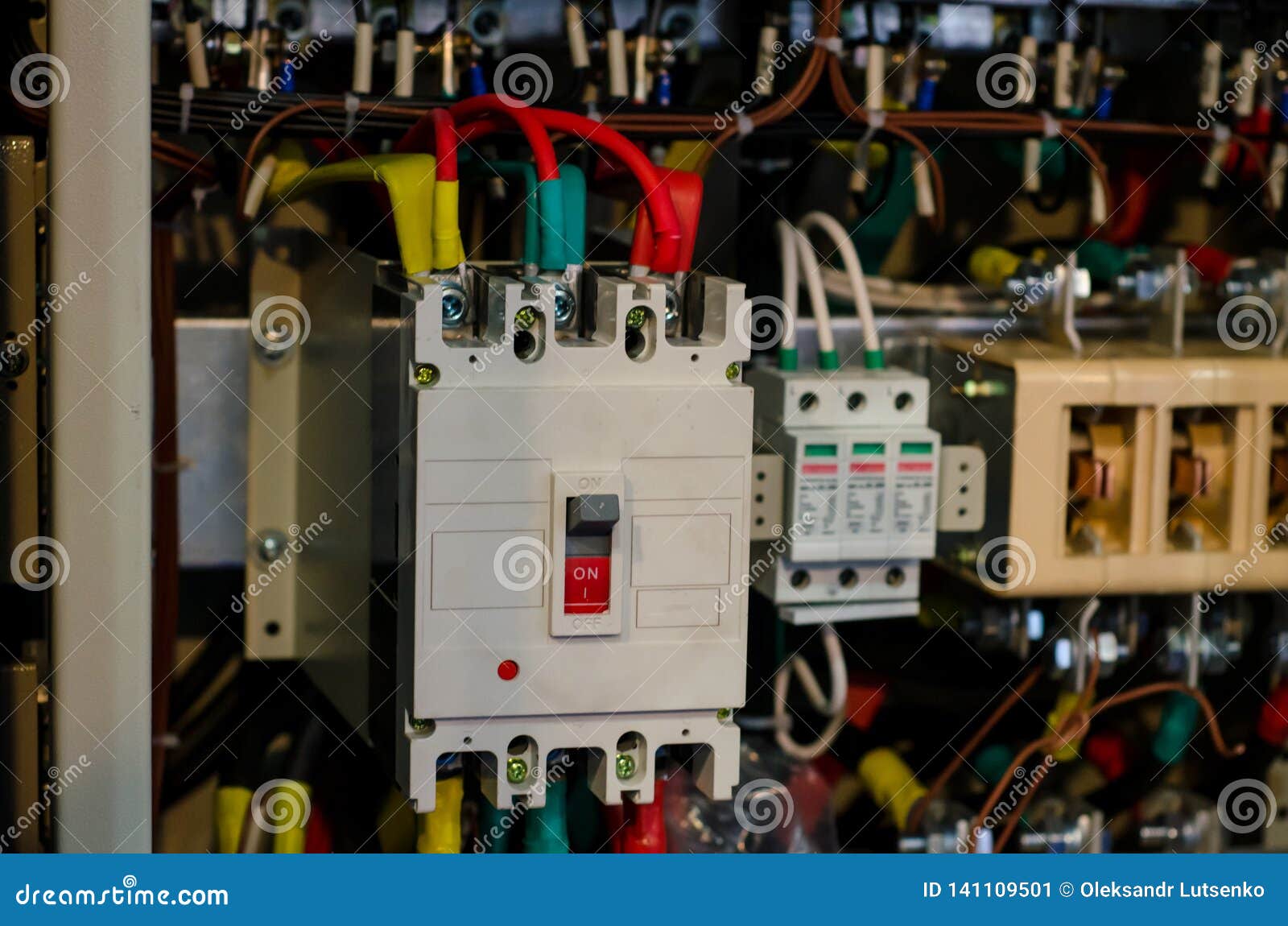 Power Distribution Panels stock image. Image of line - 141109501