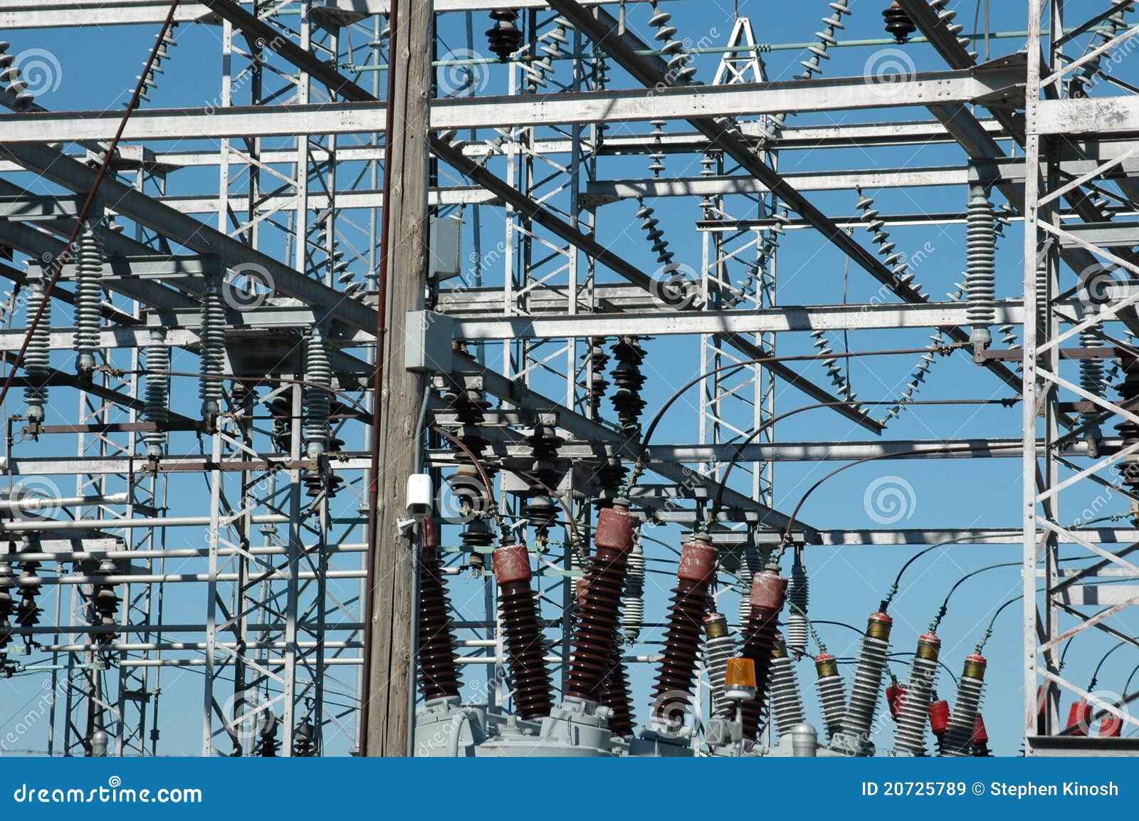 Power distribution site stock image. Image of commission - 20725789