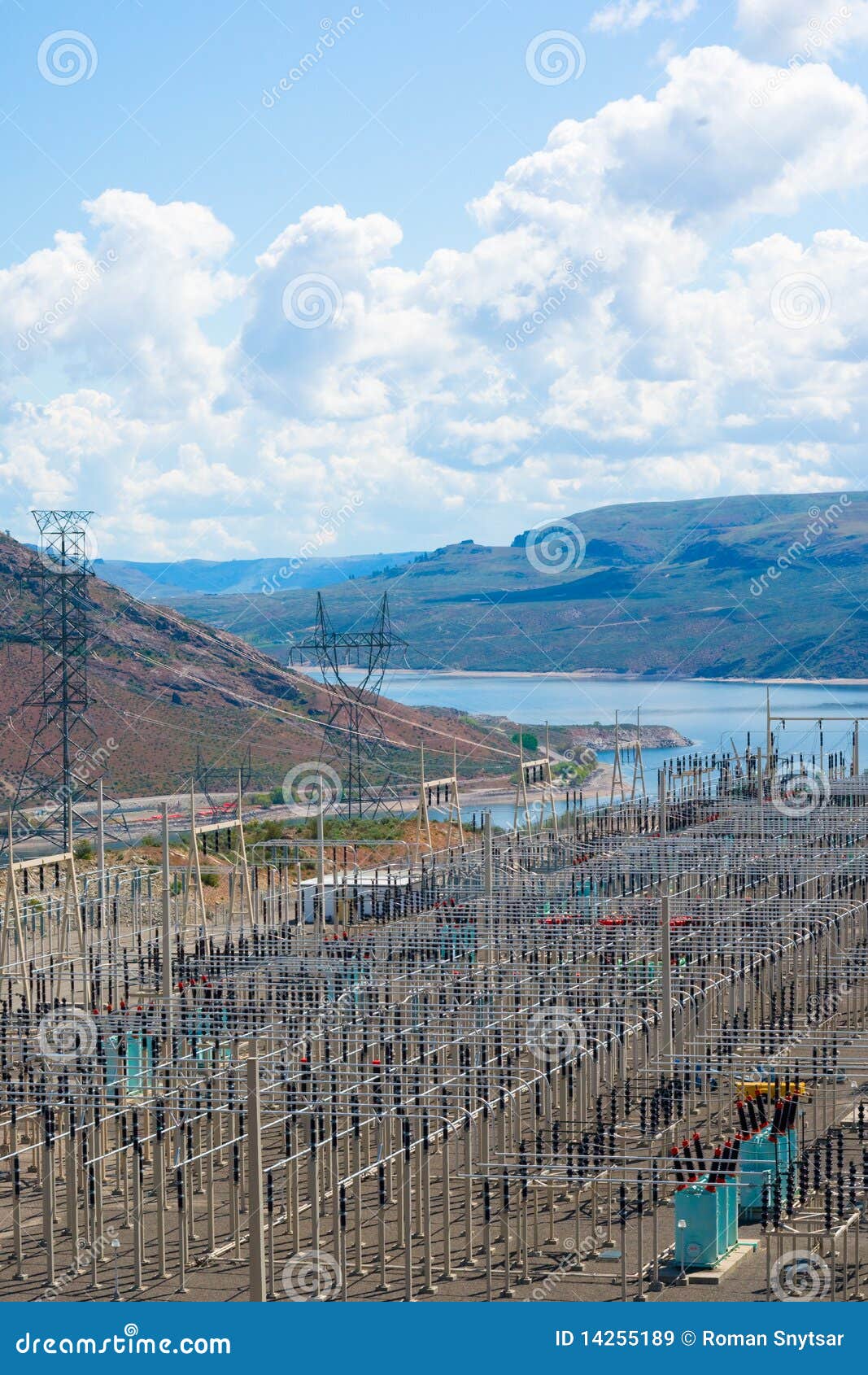 Power Distribution Substation Stock Image - Image of substation ...