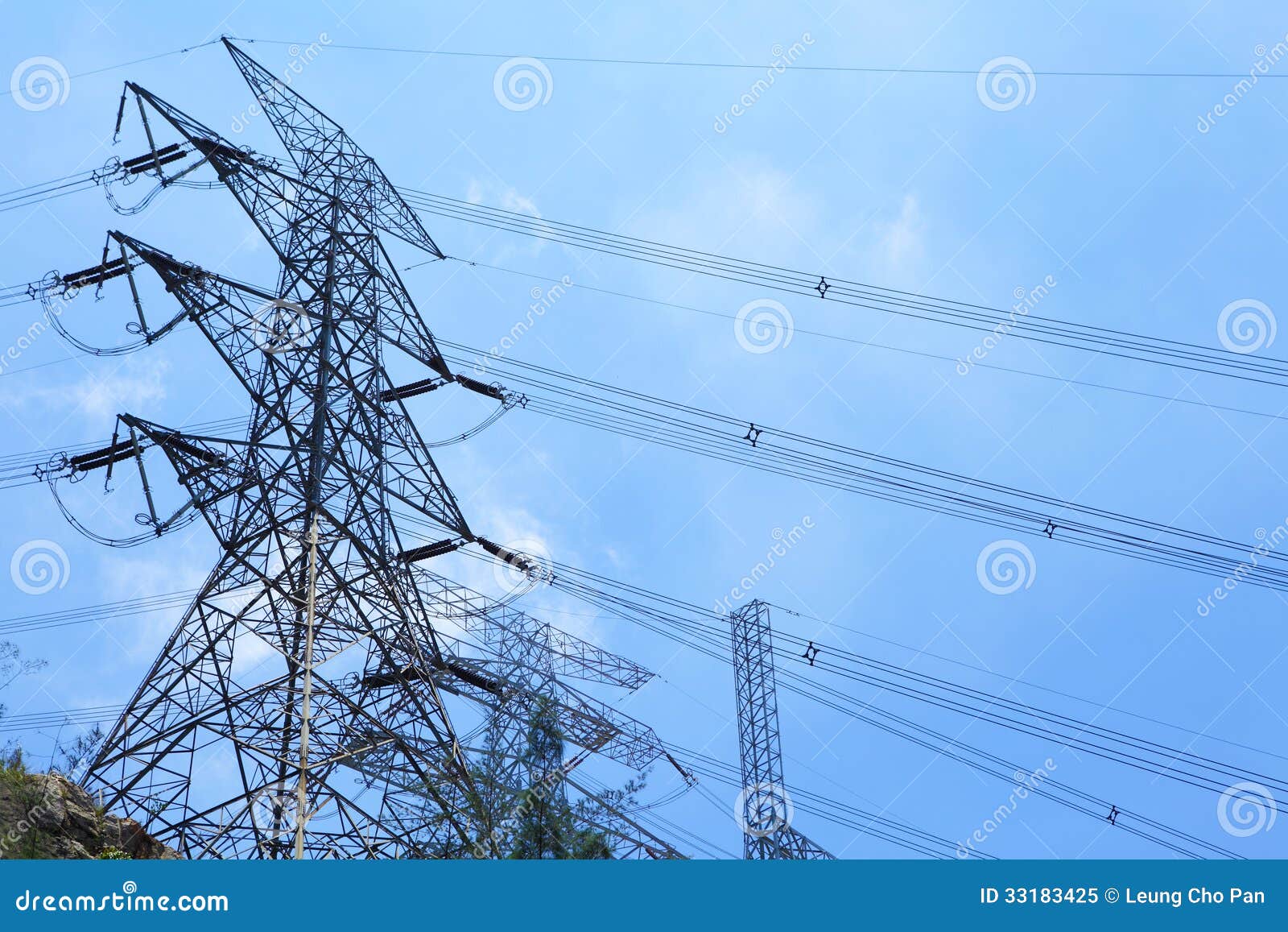 Power distribution tower stock image. Image of tower - 33183425