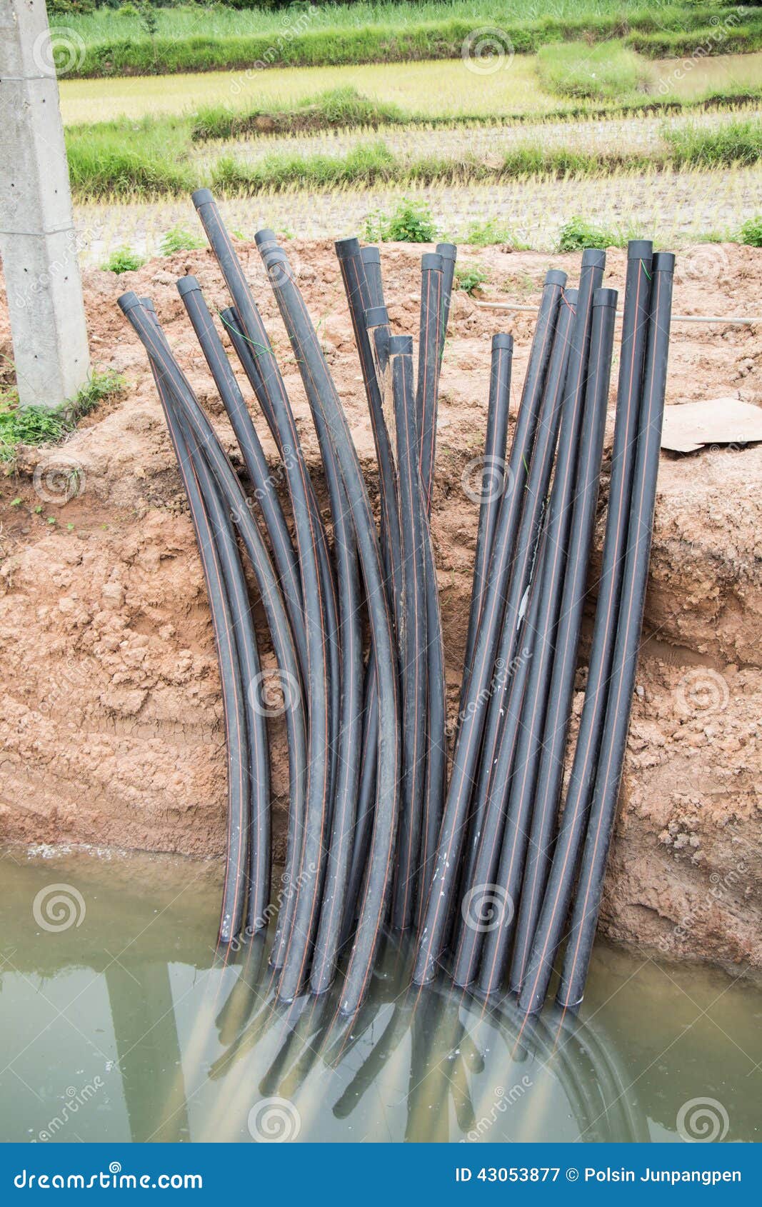 Power Distribution Under Ground Cable System Stock Image - Image of ...