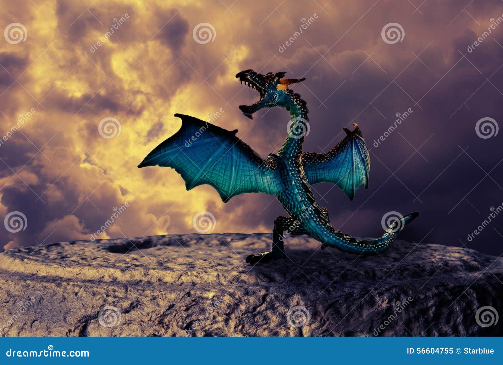 Power of a dragon stock illustration. Illustration of mythic - 56604755