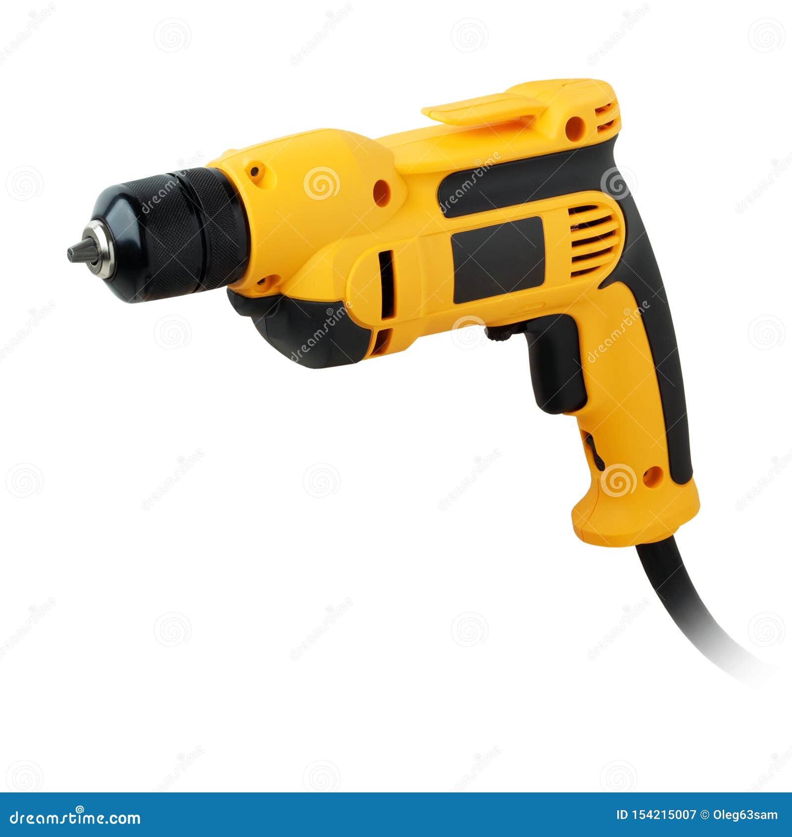 Modern Compact Electric Drill Stock Image - Image of electric, chuck ...