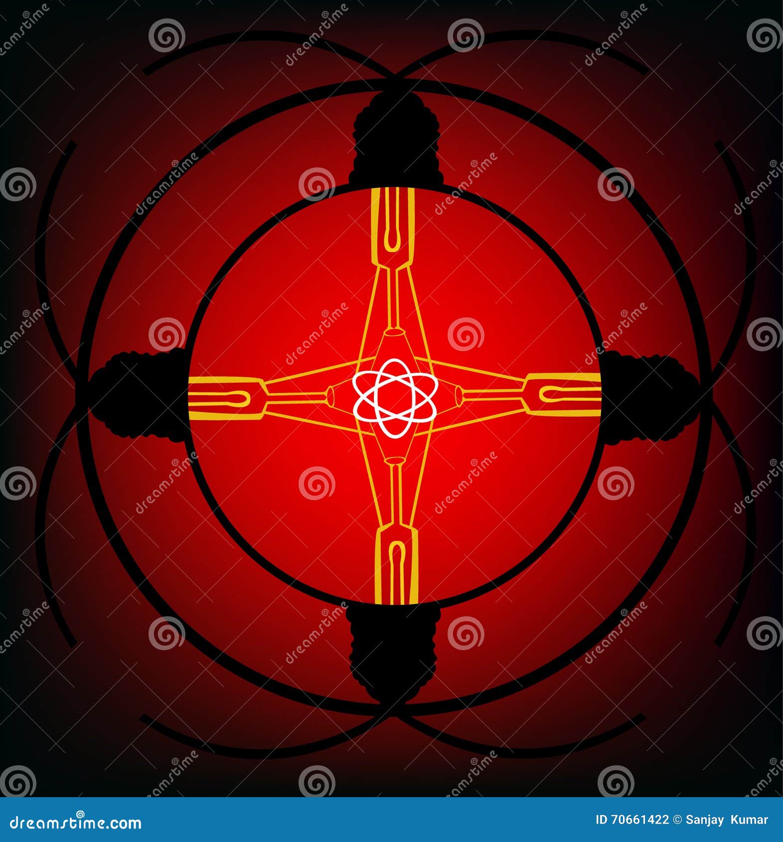 Power effect stock vector. Illustration of technology - 70661422