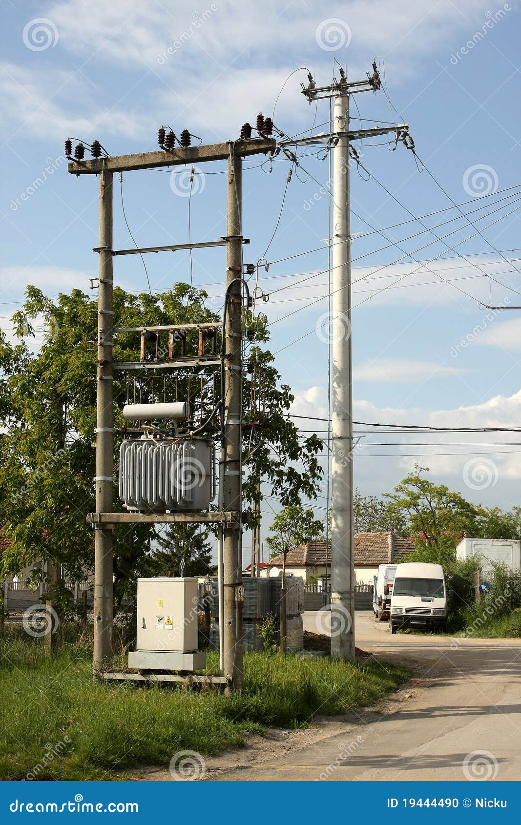 Power electric transformer stock photo. Image of energy - 19444490