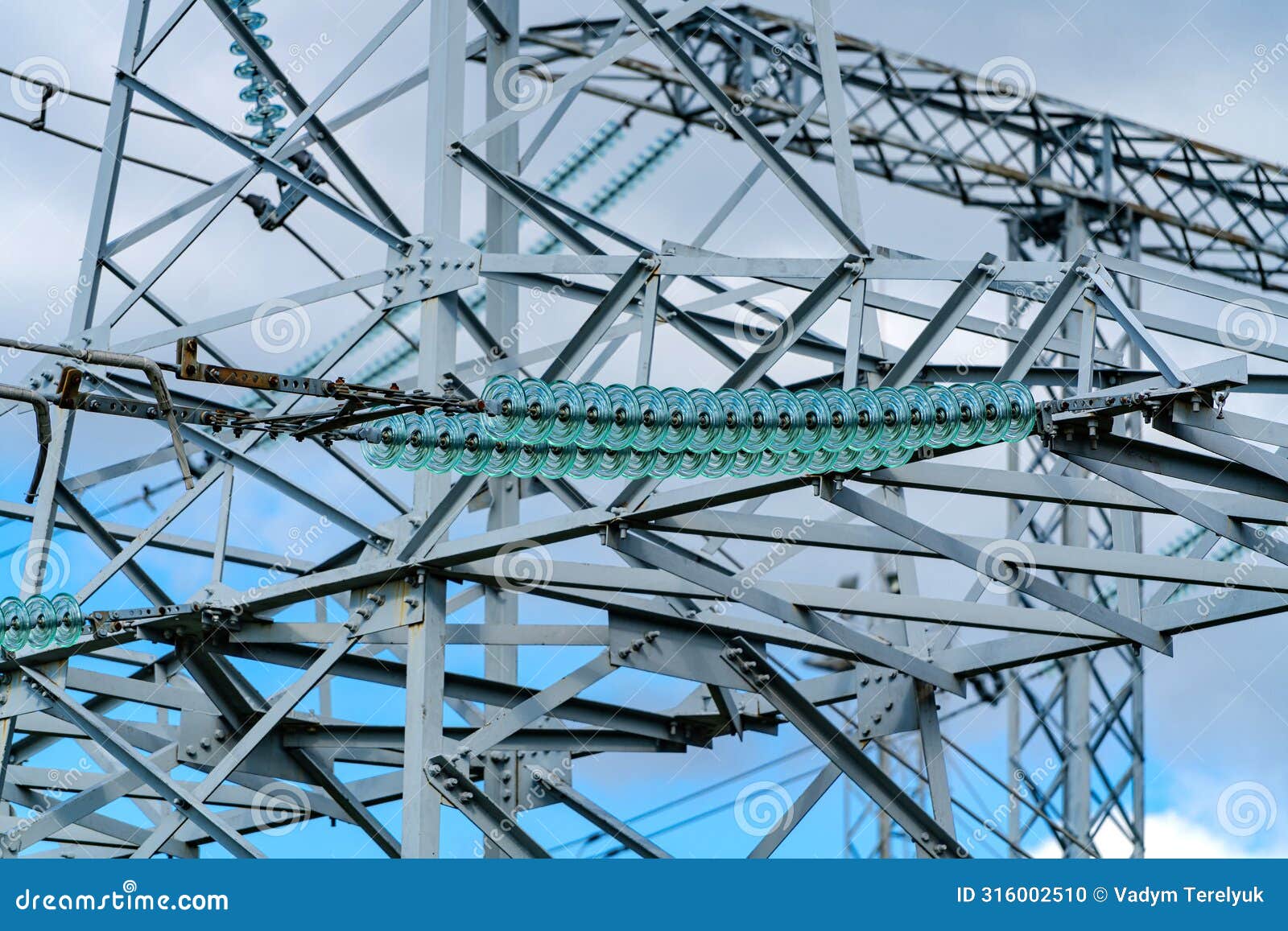 Power Electricity Transmission Line. High Voltage Electrical ...