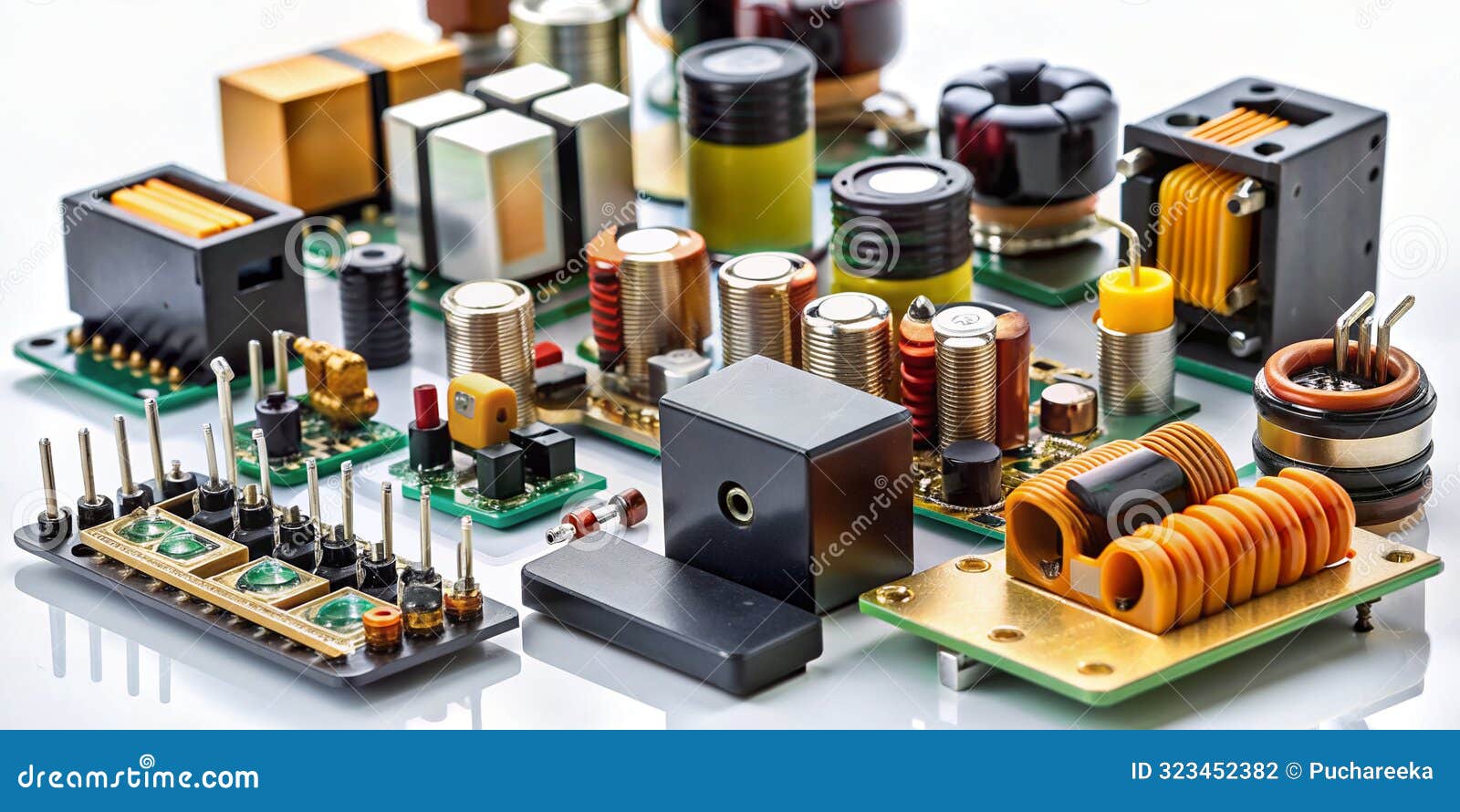 Power Electronics Components Such As Diodes Transistors Converters ...