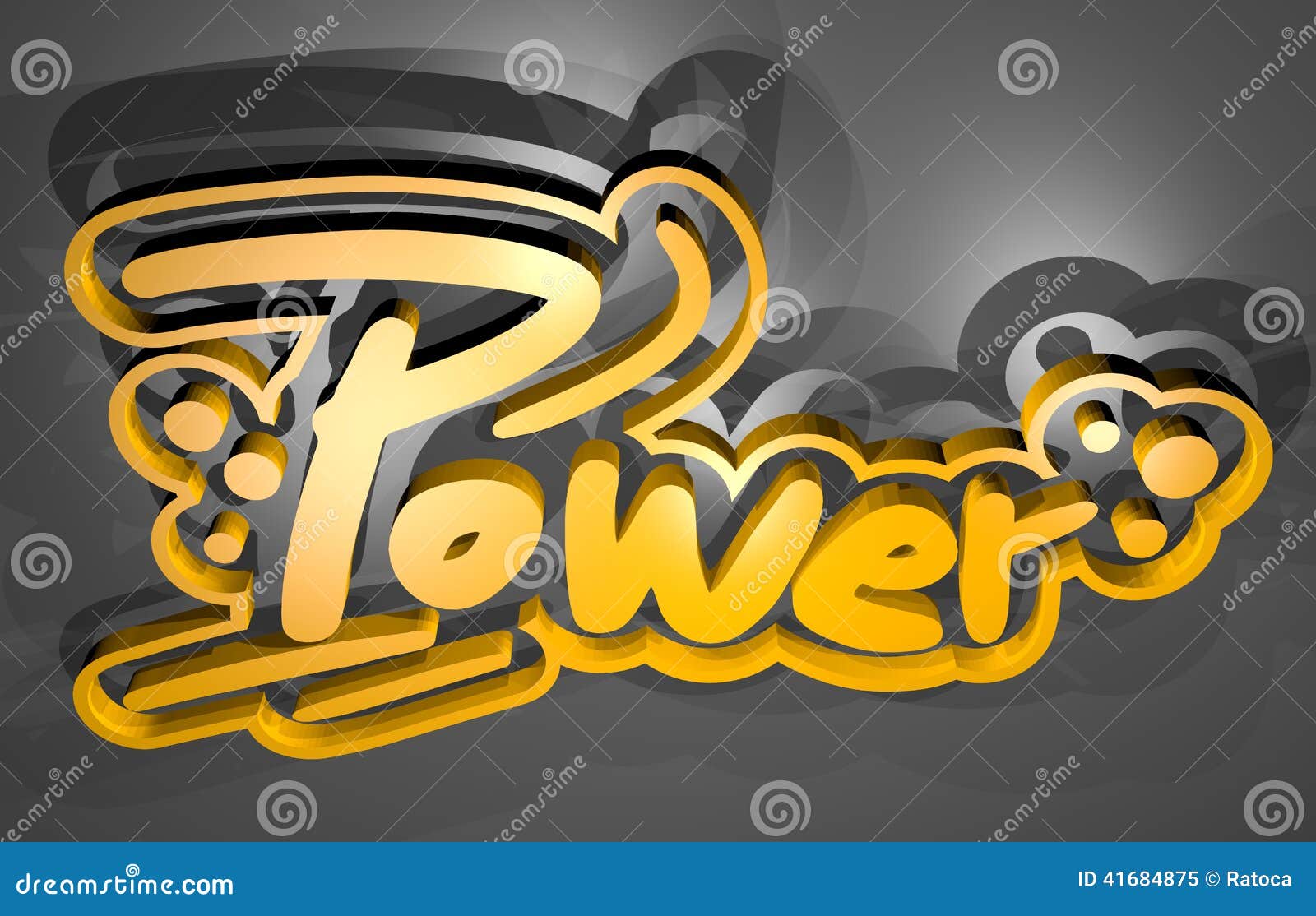 Power emblem stock illustration. Illustration of life - 41684875