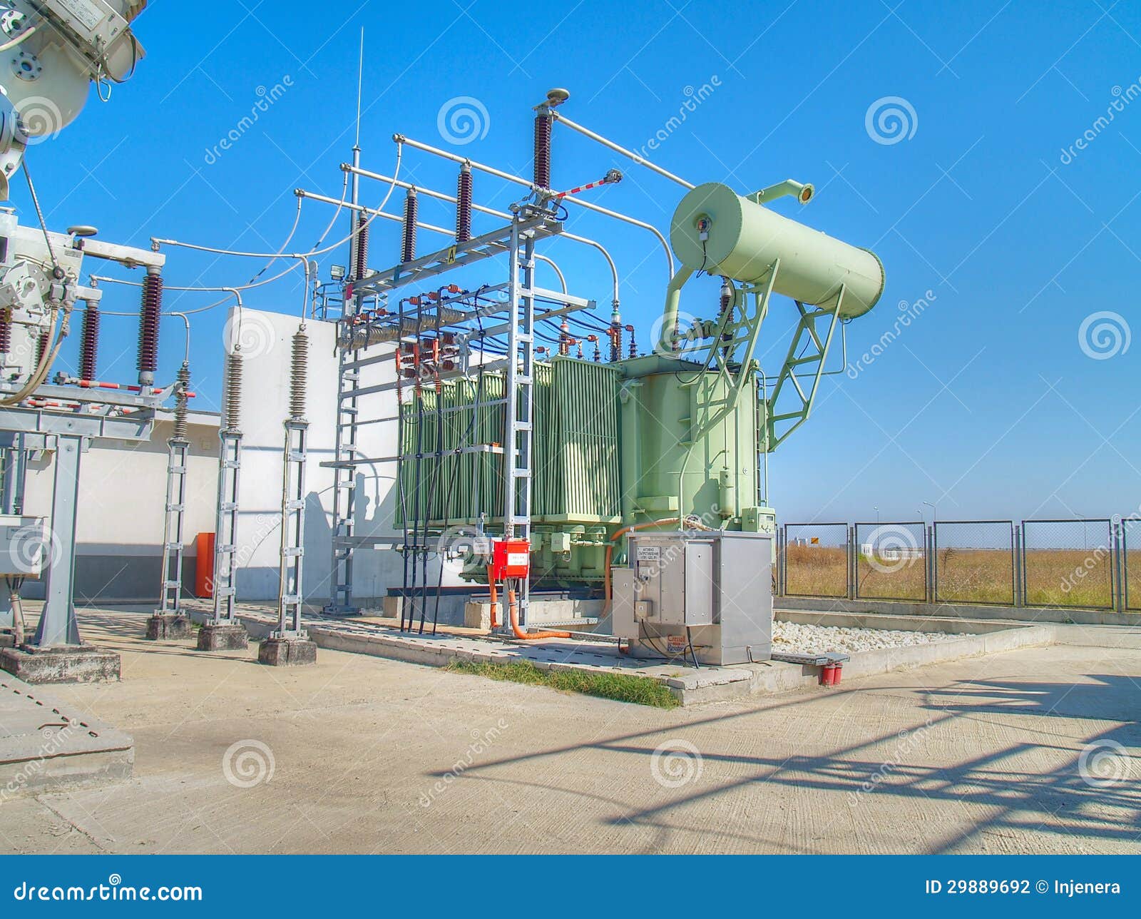 High Voltage Electrical Substation Stock Photo - Image of dangerous ...