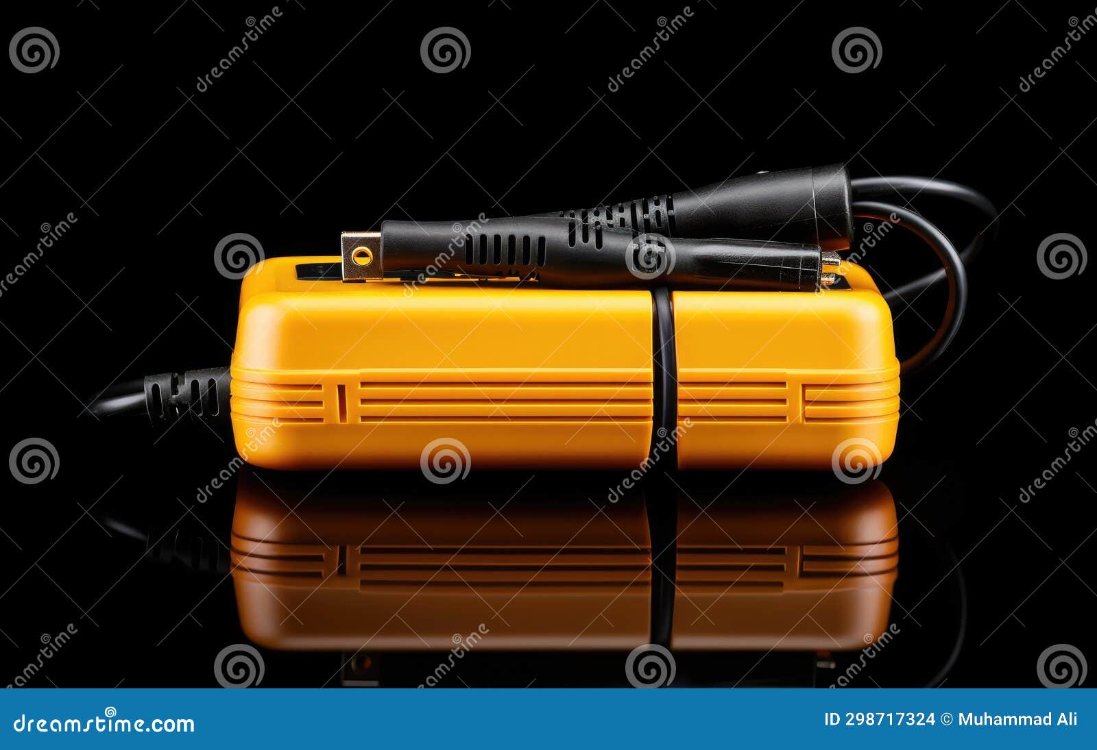 Power Essential Presentation on Black Background Stock Photo - Image of ...