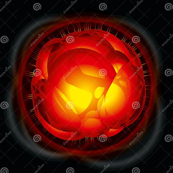 Power explosion stock vector. Illustration of yellow - 18720778