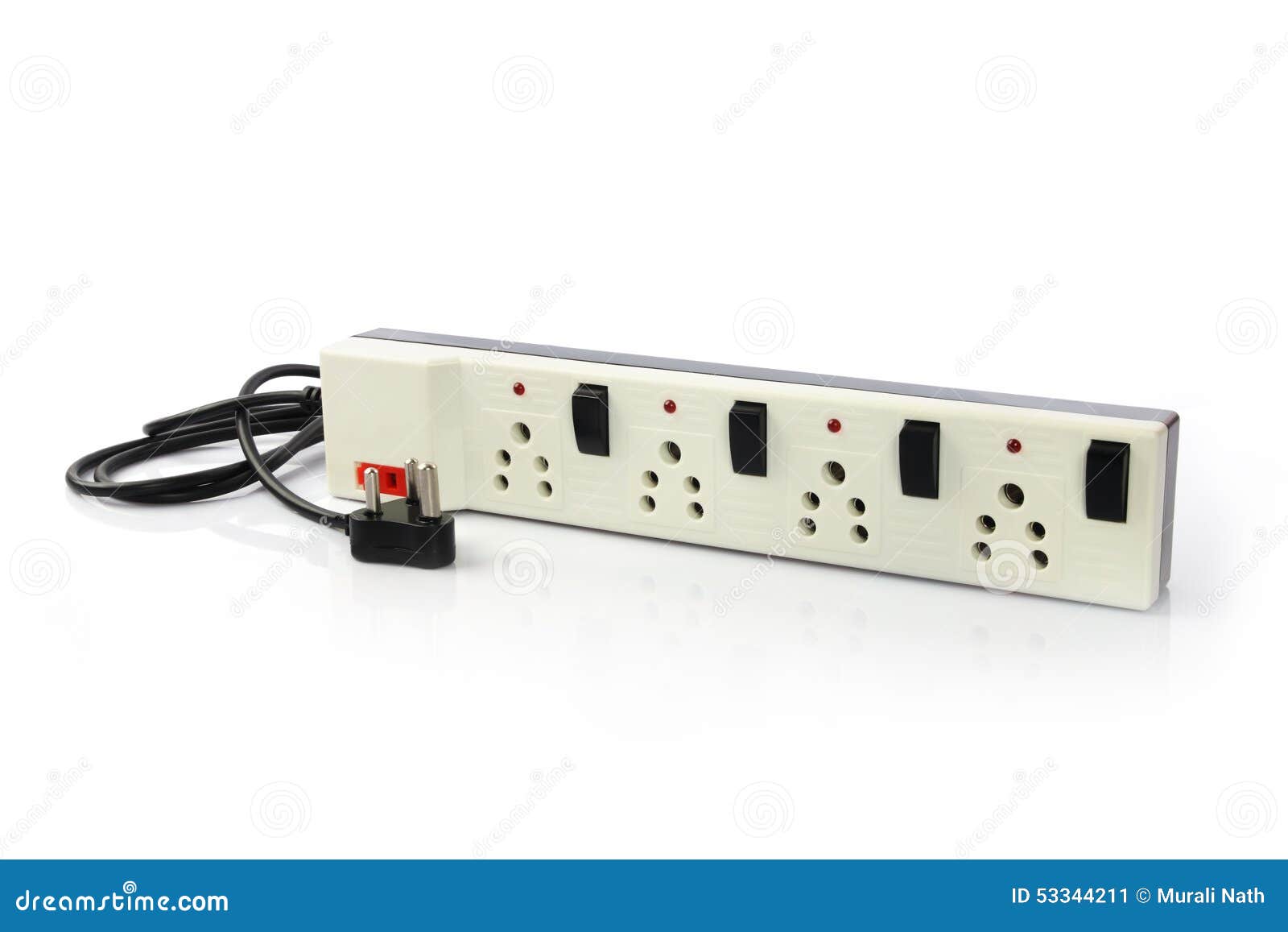 Power extension socket stock image. Image of safety, current - 53344211