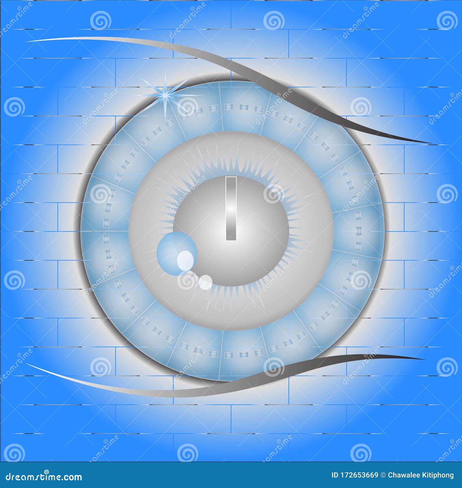 Power of eye stock vector. Illustration of abstract - 172653669