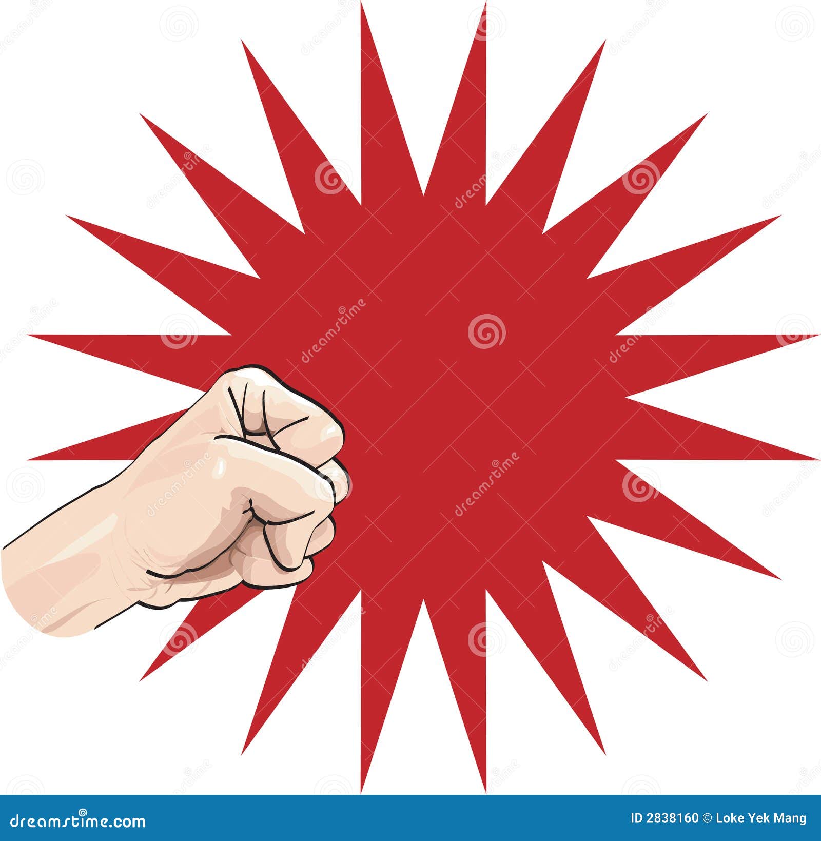 Power Fist Abstract Vector Emblem, Symbol Or Logo Template. Hand ...