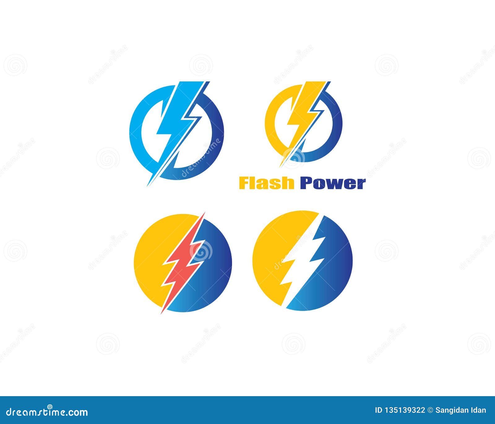 Power,flash,electric Illustration Design Stock Vector - Illustration of ...