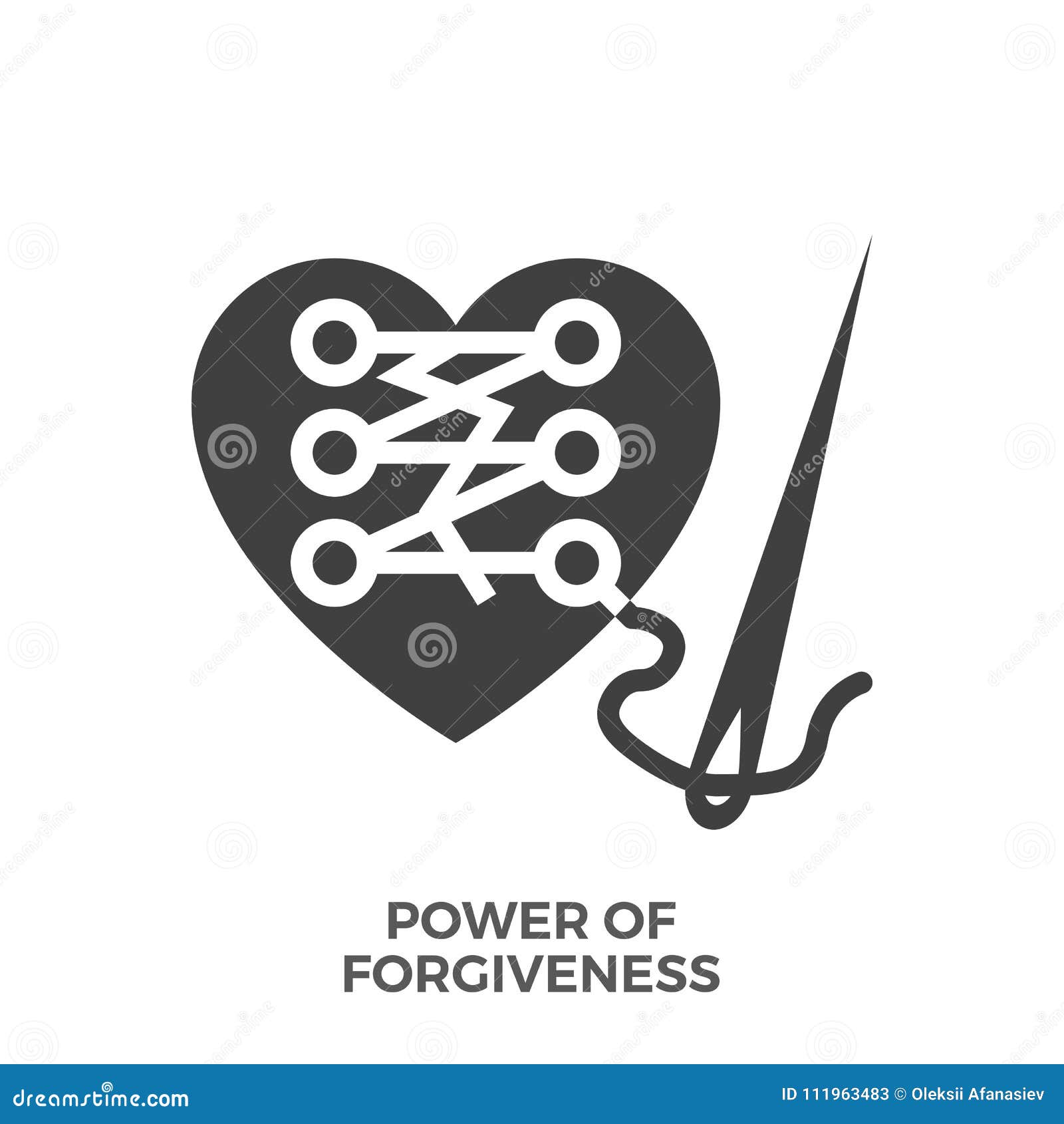 Power of Forgiveness Glyph Vector Icon. Stock Vector - Illustration of ...