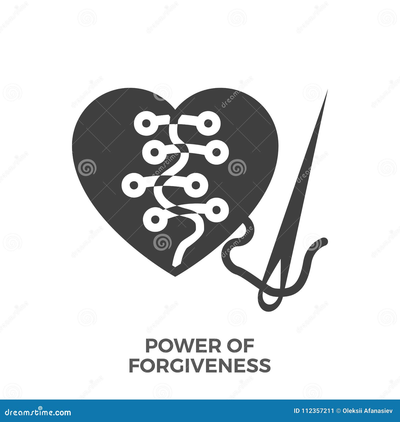 Power of Forgiveness Glyph Vector Icon. Stock Vector - Illustration of ...