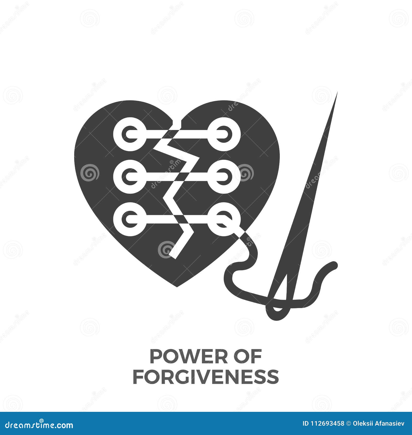 Power of Forgiveness Glyph Vector Icon. Stock Vector - Illustration of ...