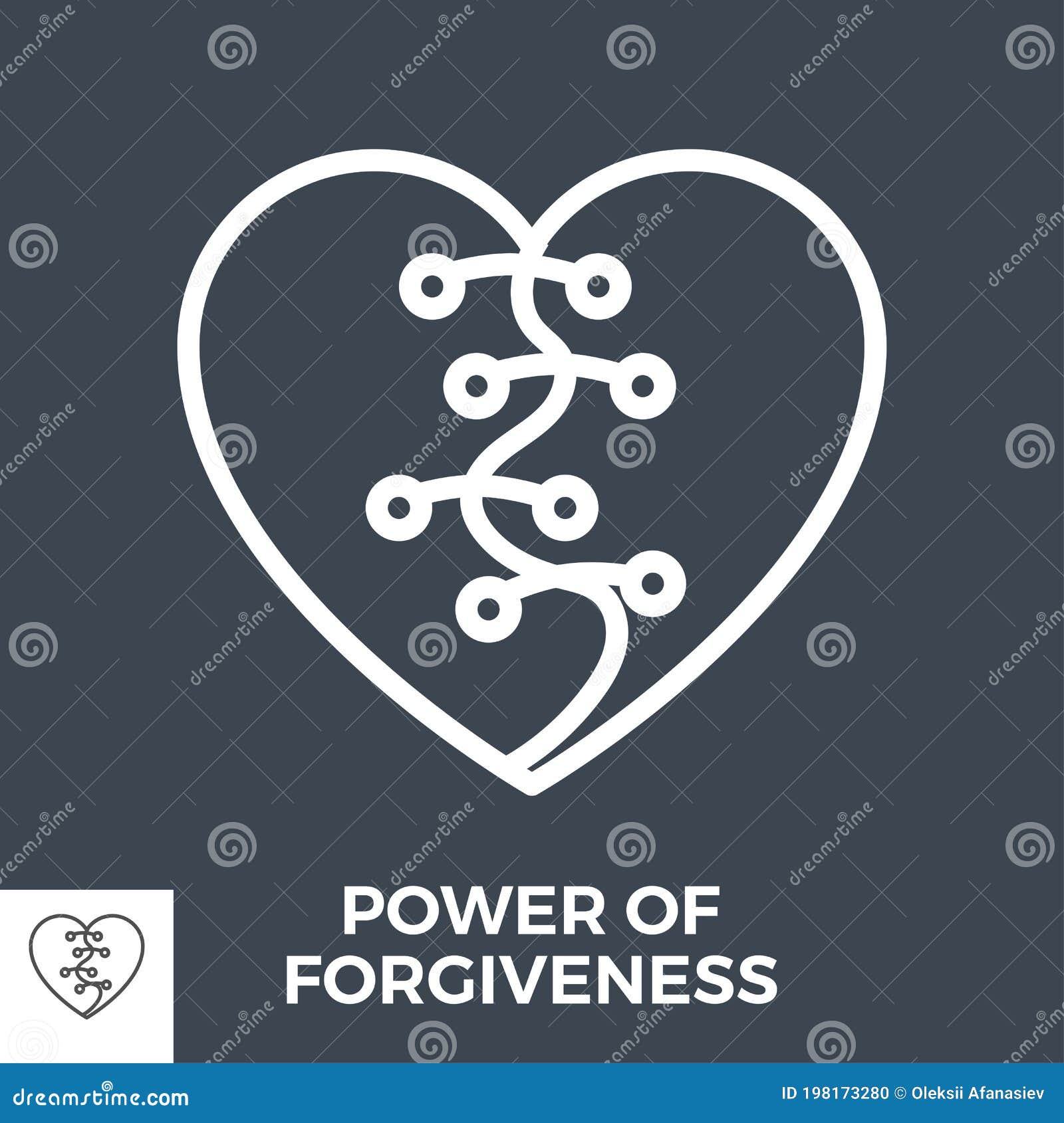 Power of forgiveness stock vector. Illustration of life - 198173280
