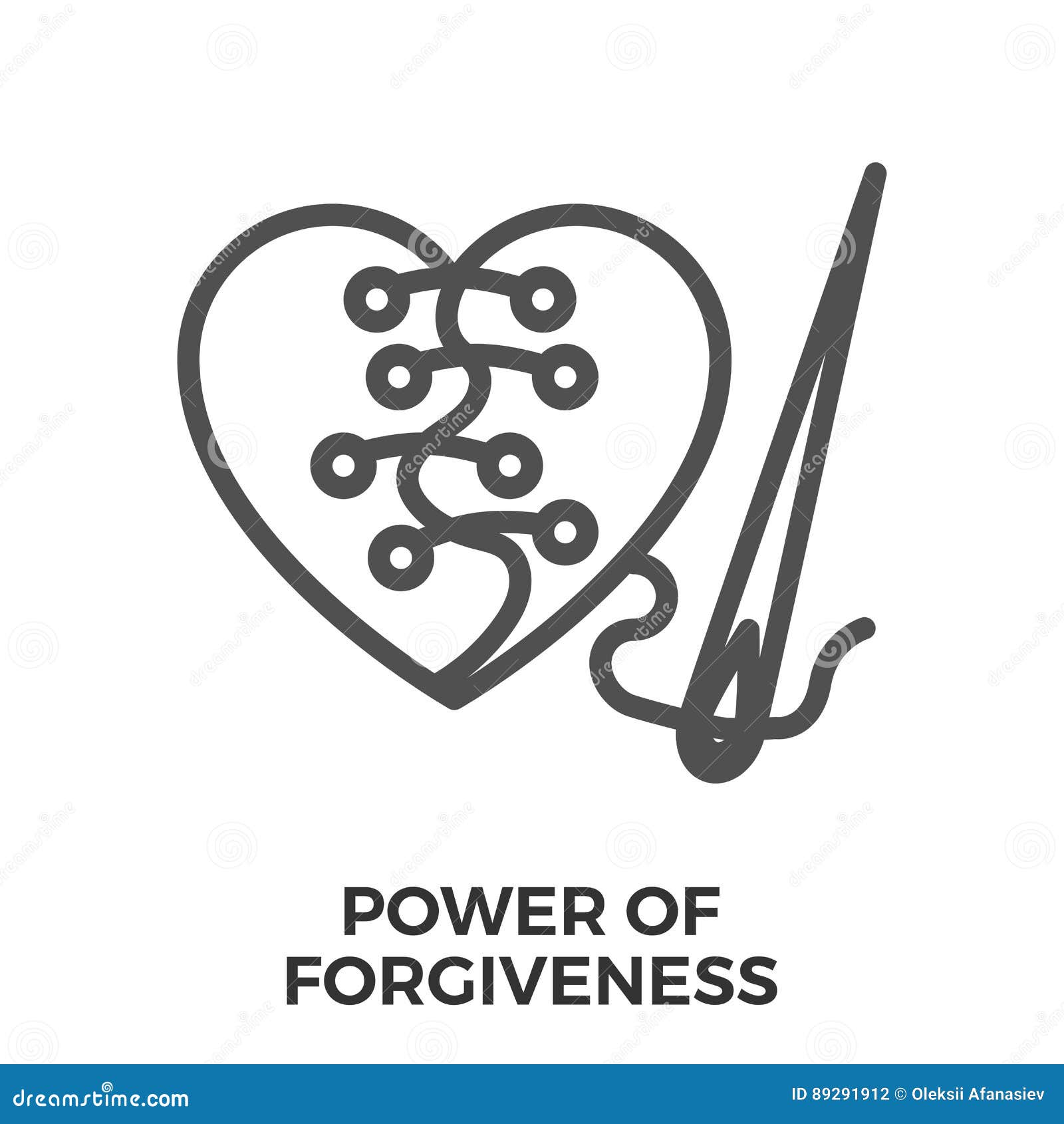Power of forgiveness stock vector. Illustration of live - 89291912