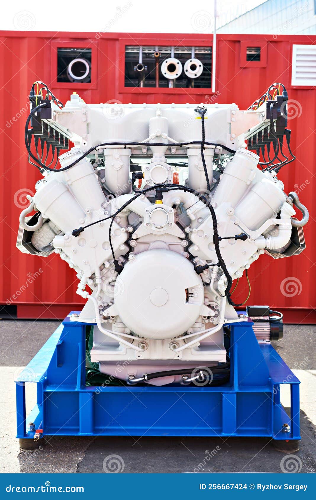 Power Gas Engine Industrial Stock Photo - Image of engine, energy ...