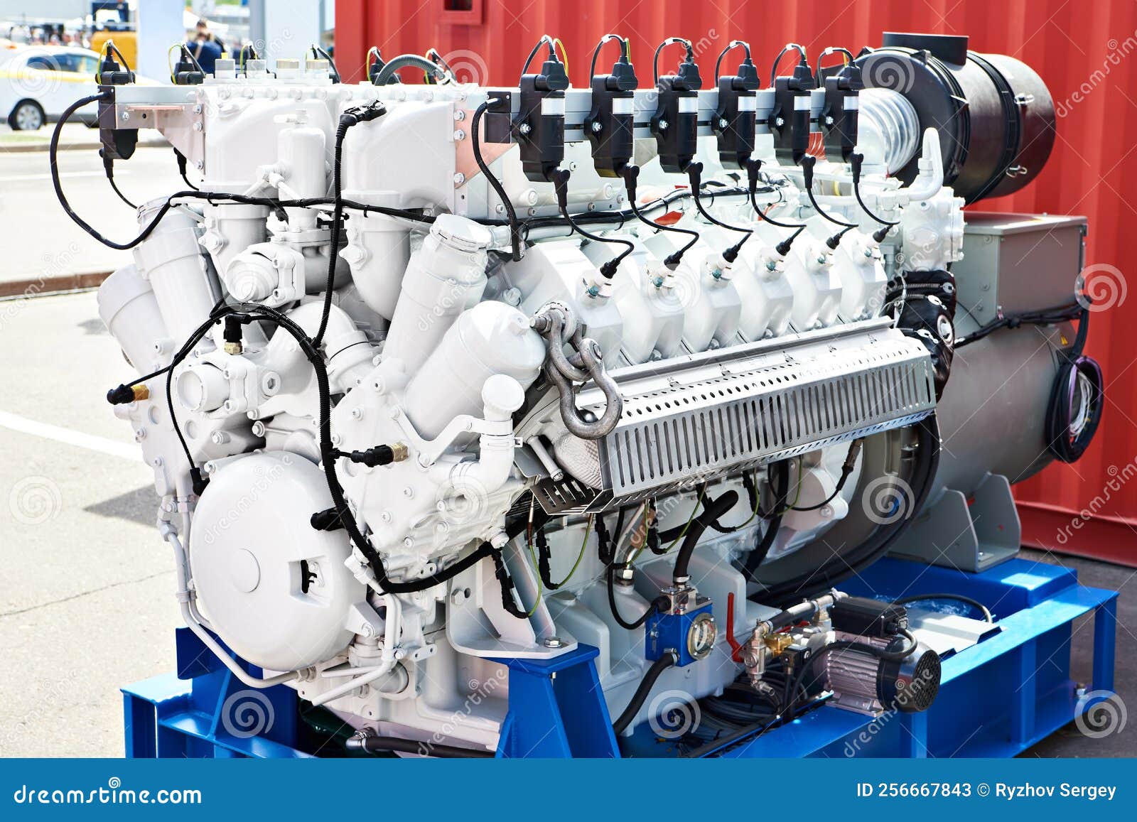 Power Gas Engine Industrial Stock Image - Image of industry, filter ...