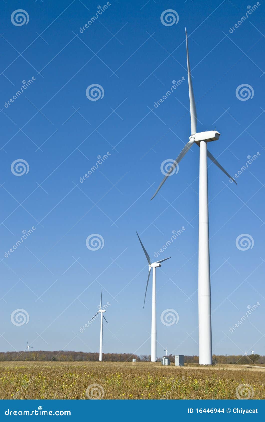 Power Generating Windmills stock photo. Image of panorama - 16446944