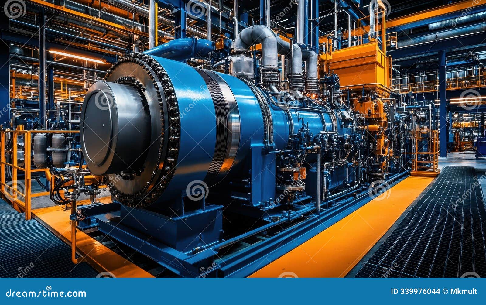 Power Generation Facility Showcasing Advanced Turbine Technology in a ...