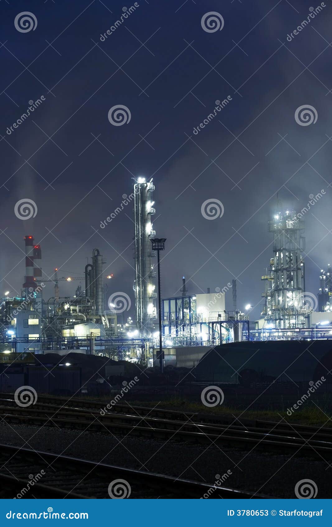 Power generation factory stock image. Image of pipe, night - 3780653