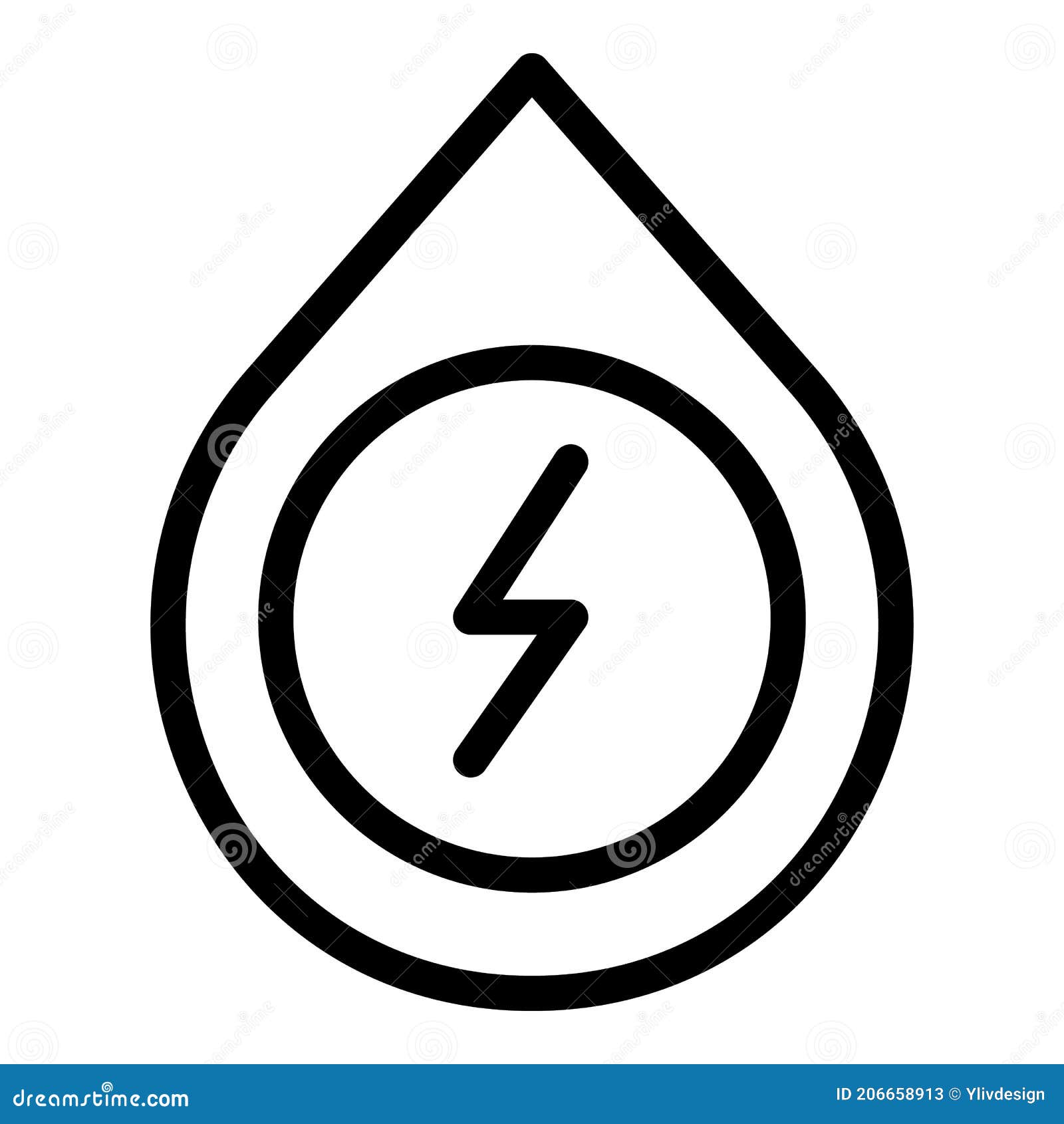 Power Generation Icon, Outline Style Stock Illustration - Illustration ...