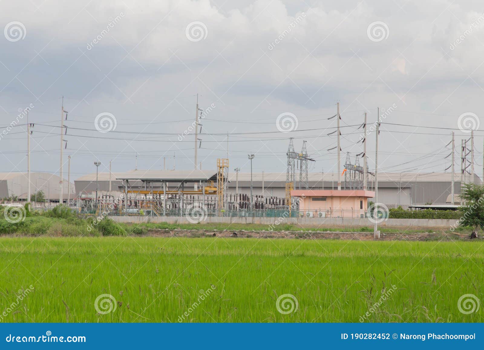 Power generation plant stock photo. Image of distribution - 190282452