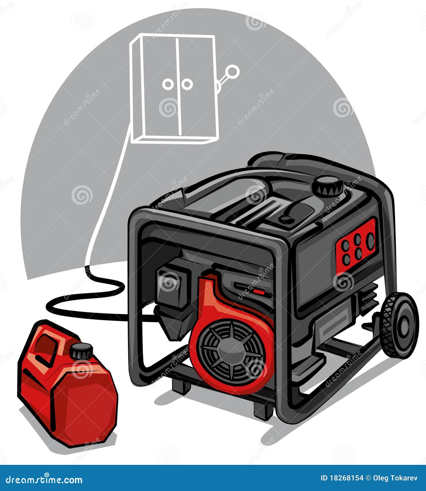 Power generator stock vector. Illustration of electrical - 18268154