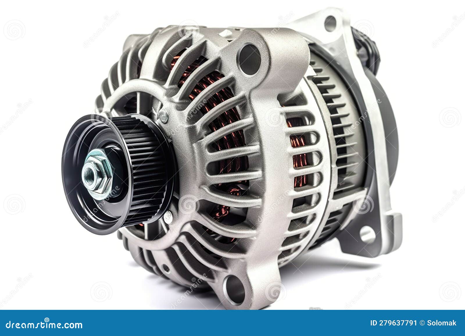 Power Generator or Alternator Isolated on White Background. Generative ...