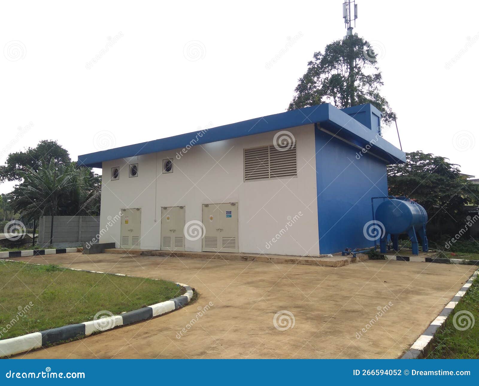 Power Generator Building for Industrial Stock Photo - Image of genera ...