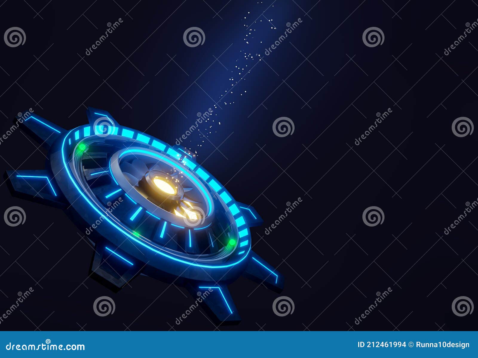 Power Generator Concept 3d Render Stock Illustration - Illustration of ...