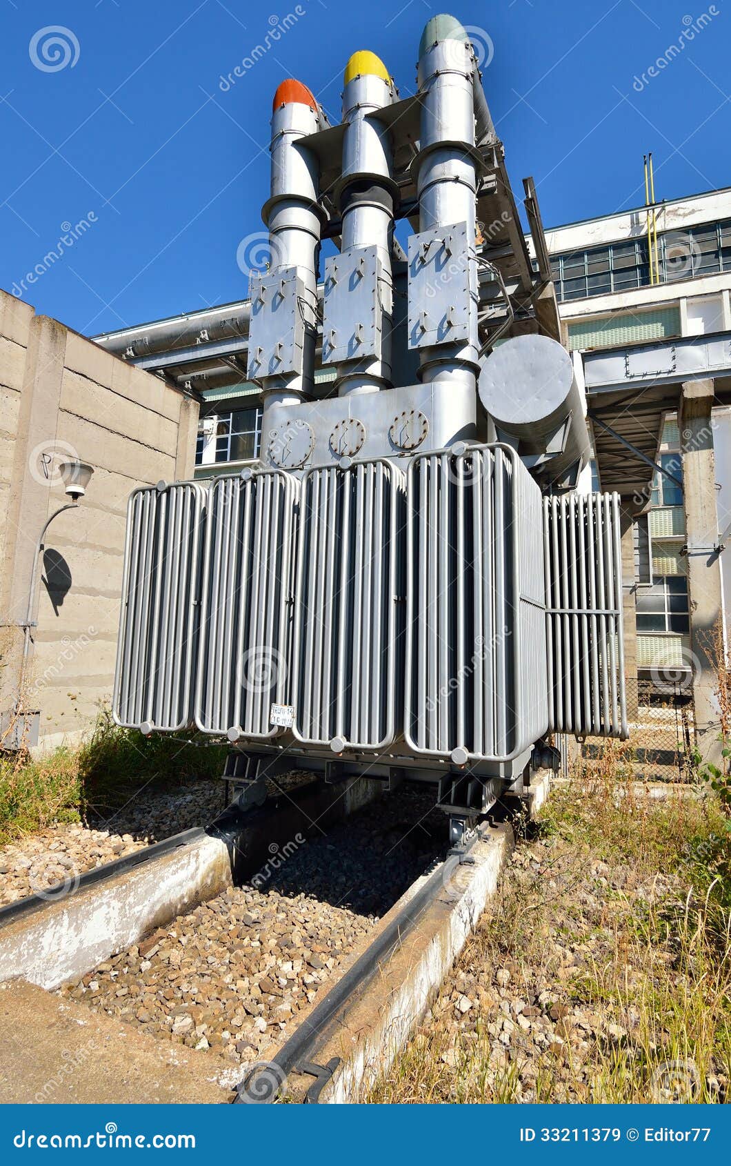 Power transformer device stock image. Image of voltage - 33211379