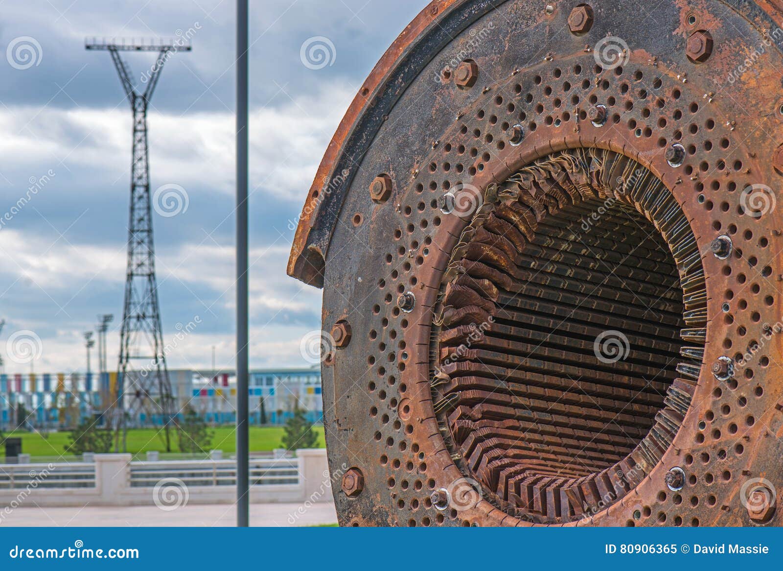 Power Generator on Show in Need of a Rewind Stock Image - Image of ...