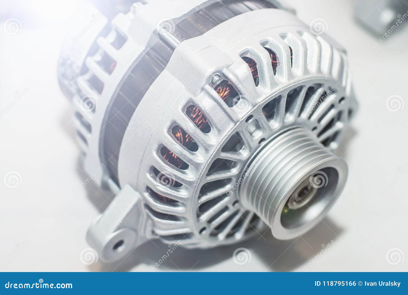 Power Generator on the Table. Car Part Engineering. Stock Photo - Image ...