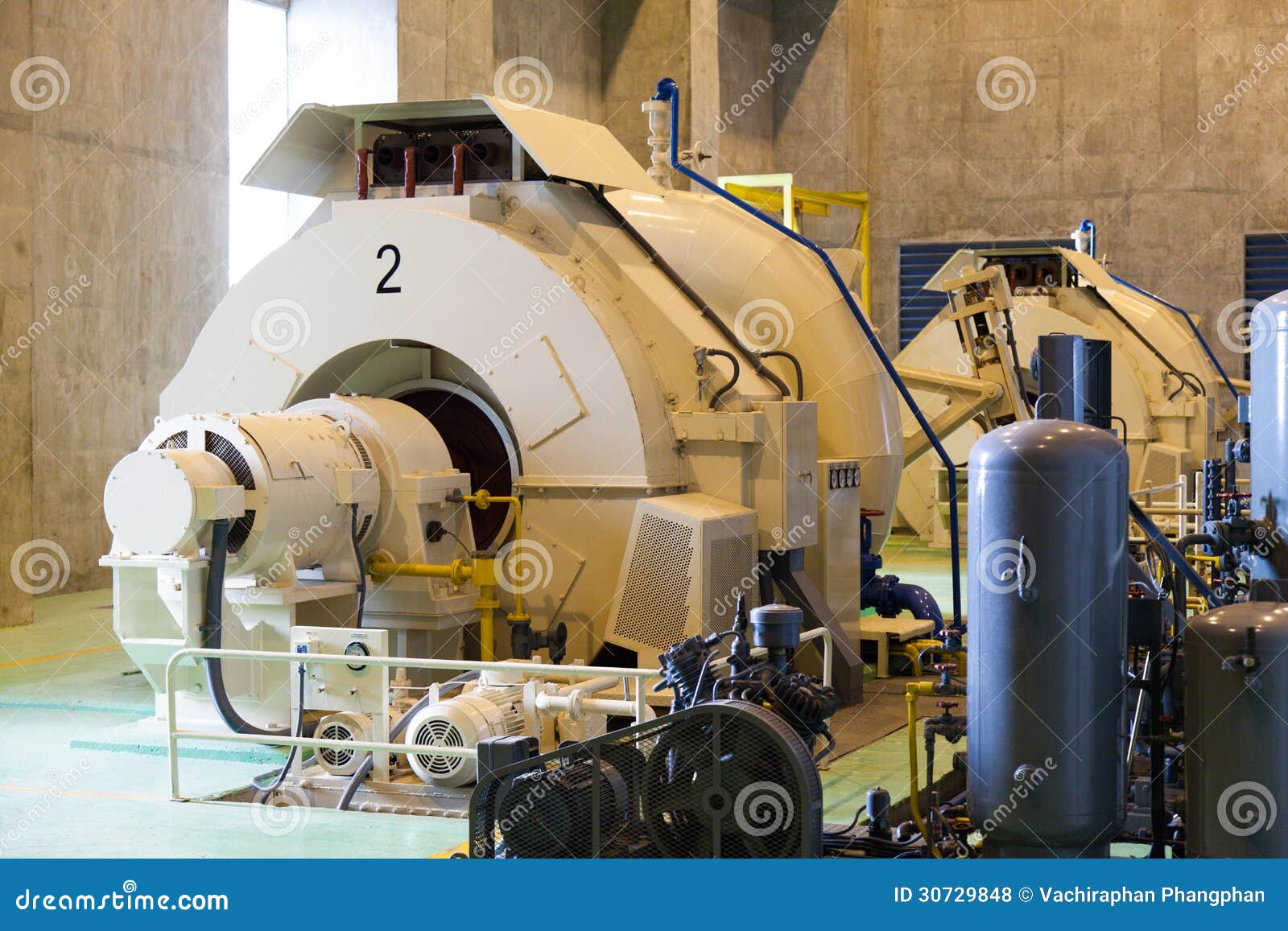 Power Generators with Water. Stock Photo - Image of control ...