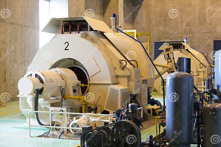 Power Generators with Water. Stock Photo - Image of control ...