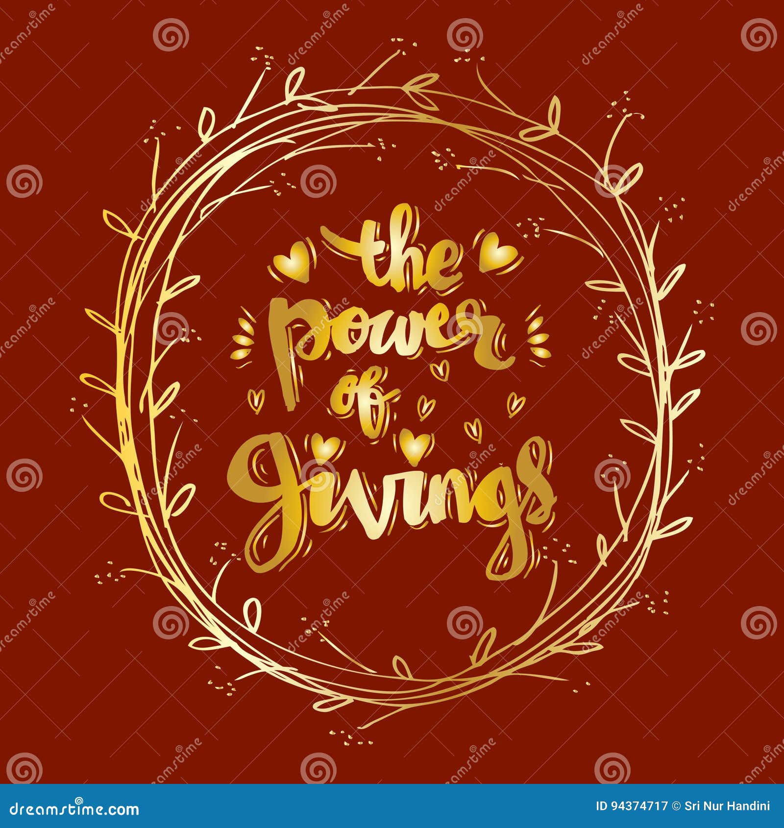 The power of givings. stock illustration. Illustration of abstract ...